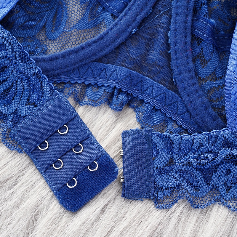 ECMLN Sexy Exquisite Lace Women Bras Non-paded Plus Size Steel Ring ...