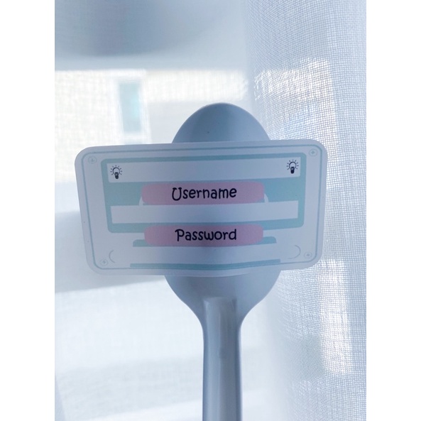 PASSWORD STICKER (waterproof) | Shopee Singapore