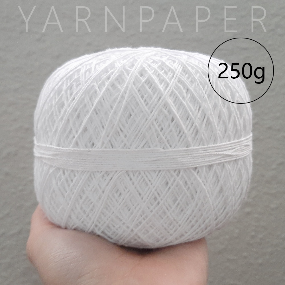 [YARNPAPER] 250g Pure Cotton Lace Yarn 1mm | Shopee Singapore