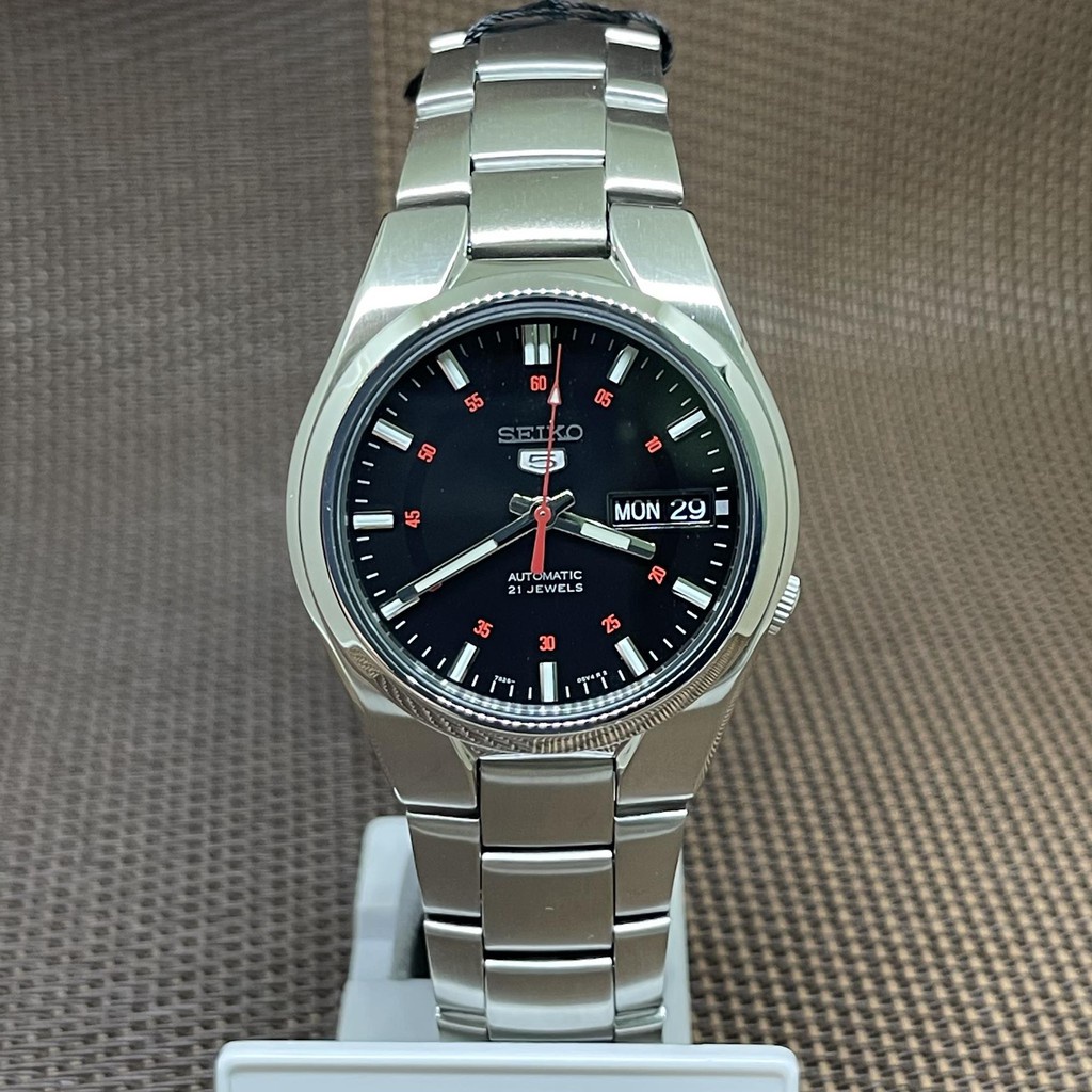 Seiko 5 SNK617K1 Automatic Stainless Steel Black Analog Date Men's ...