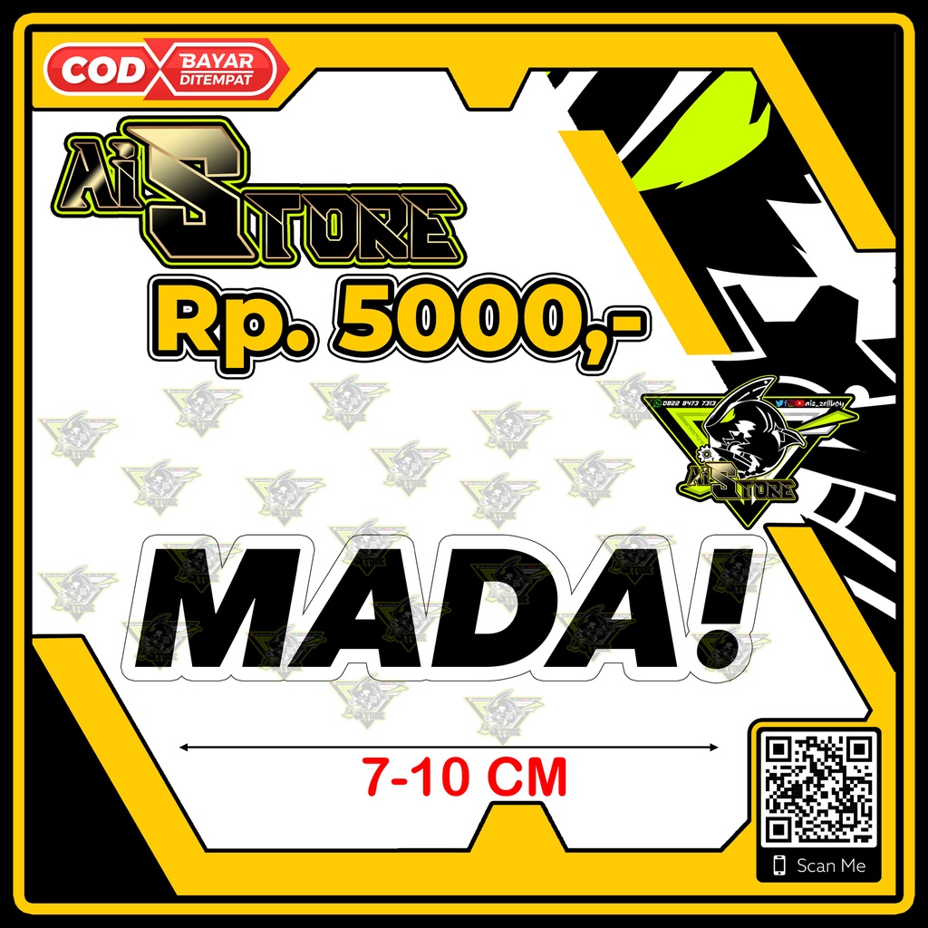 Mada Sticker | Shopee Singapore