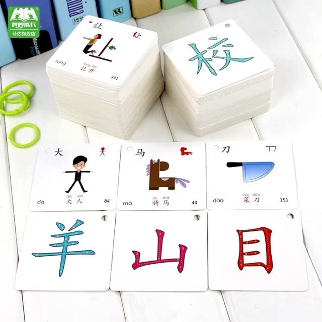 Chinese Flash Cards - Set of 504 Chinese vocabulary learning cards ...