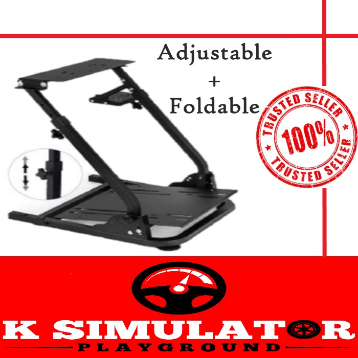 KSP - Foldable & Adjustable Racing Sim Rig / Cockpit steering wheel ...