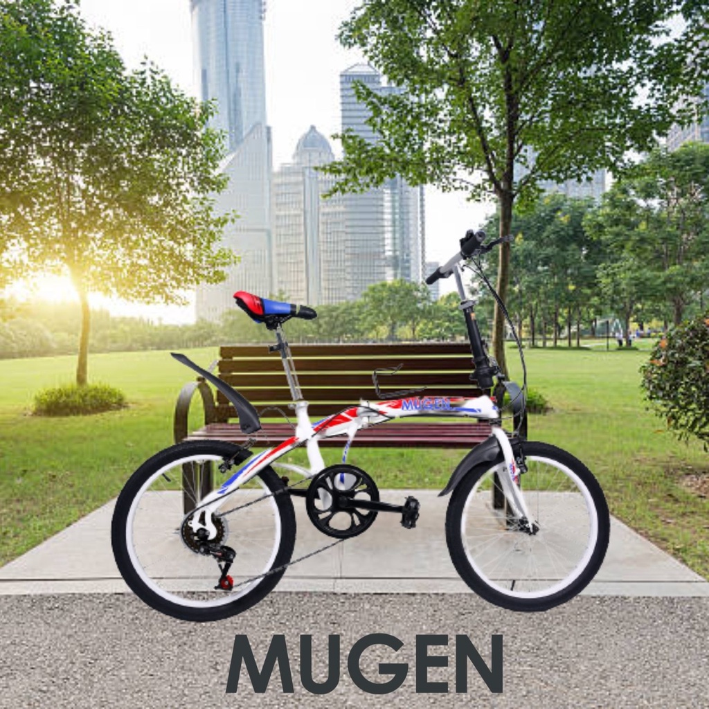 MUGEN 20' Foldable Bike with Accessories Adjustable Seat and Handle ...