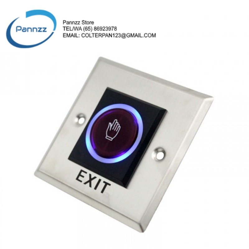 Infrared No Touch Contactless Door Release Exit Button Sensor Switch with LED Indication ...