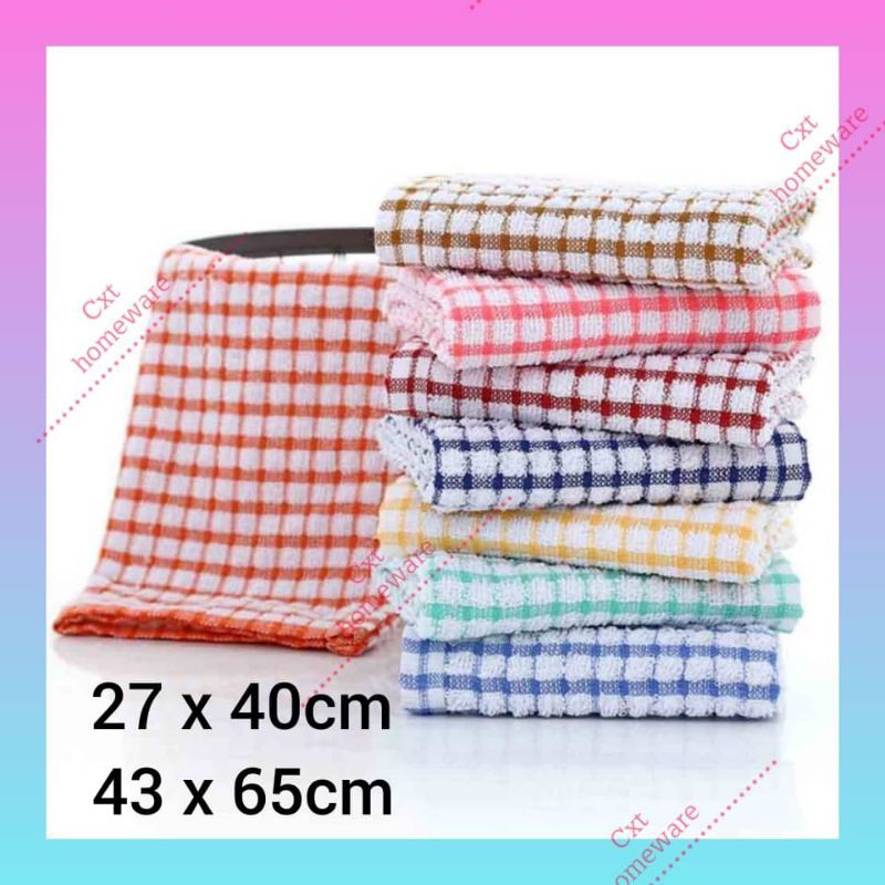 [6pcs/12Pcs]Kitchen Towel /Kain Lap Meja/Kain Lap Meja yang Serap Air ...