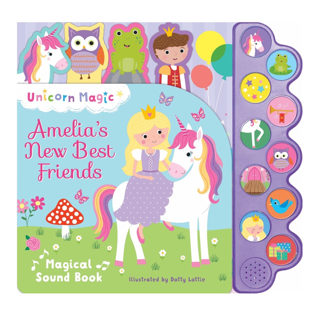Unicorn Magic Educational 10 Buttons Sound Story Book for Kids to Read ...