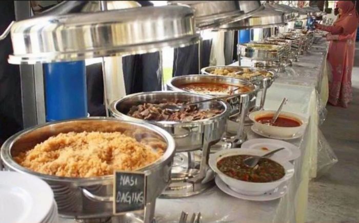 Chafing Dish 4.5L /9L Golden Bell Dome Hanging Bekas Gantung Buffet ...