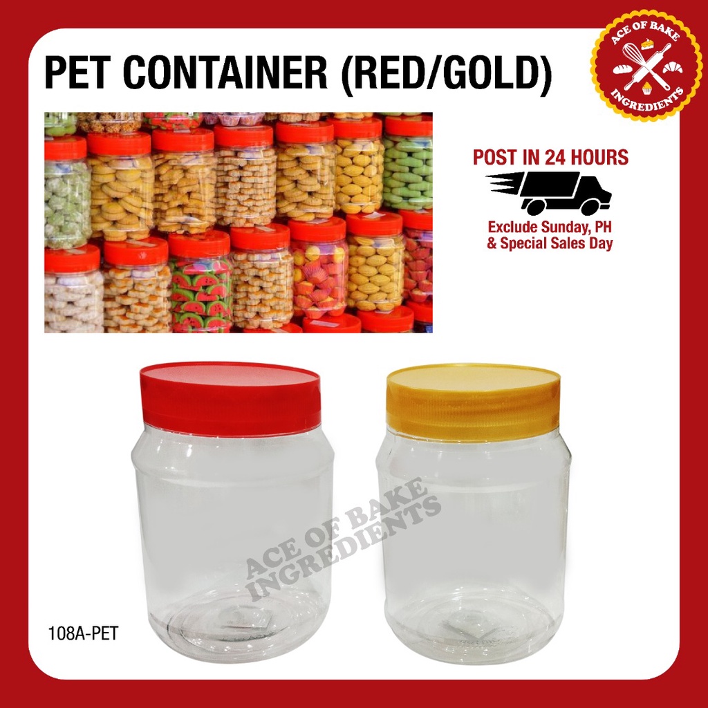 Raya Kuih Container / 108A/ Jar 850ml / Raya Kuih Jar / Cookies Jar ...