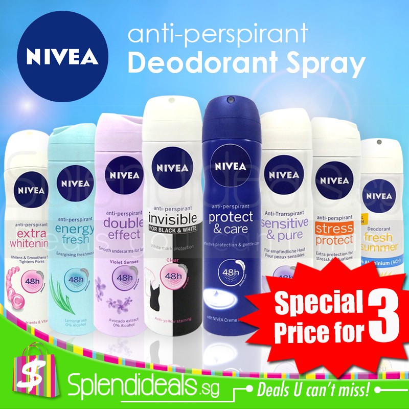 [SPECIAL FOR 3] NIVEA LADIES DEODORANT SPRAY 150ml - BODY SPRAY | BODY ...