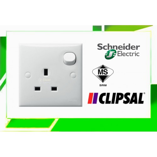 Clipsal E15R Switch Socket 13a Schneider | Shopee Singapore