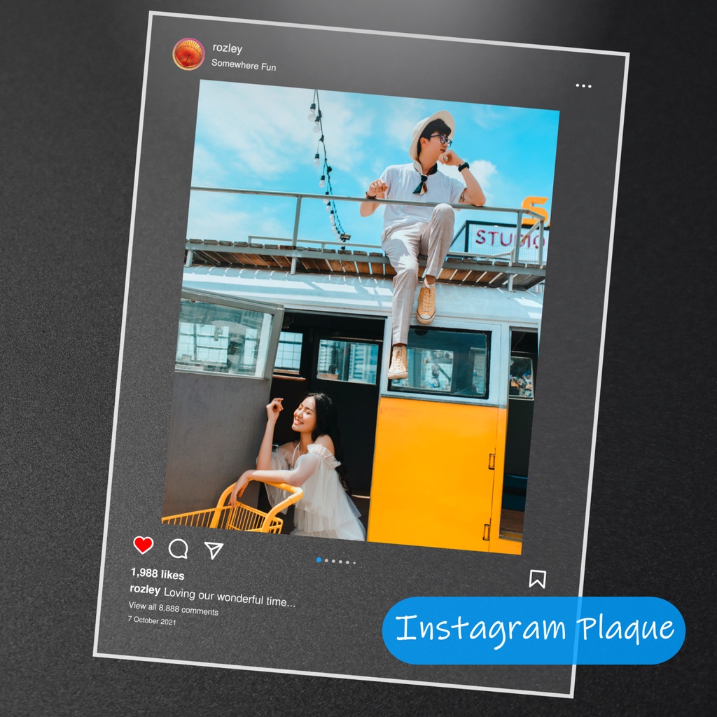 Instagram Acrylic Plaque - Fully Customizable | Shopee Singapore