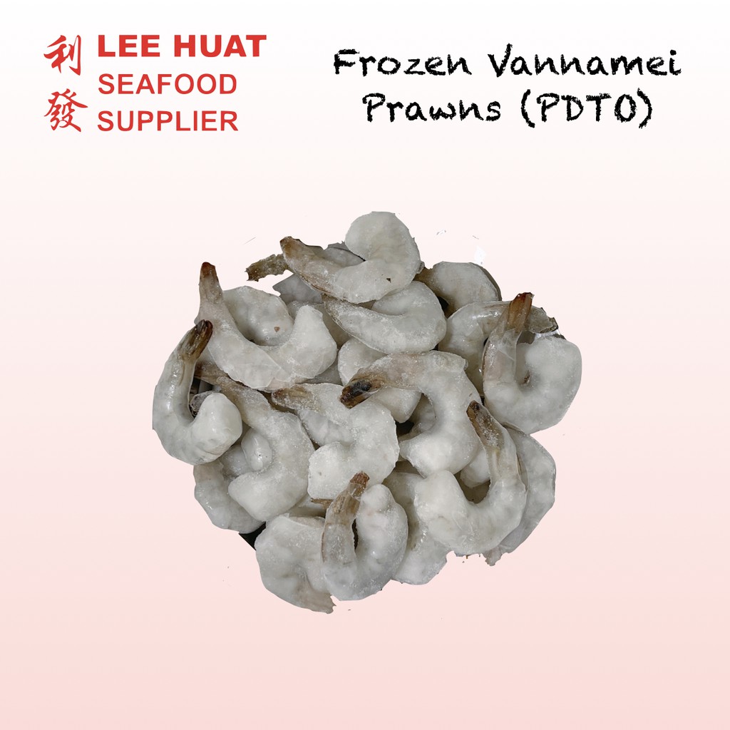Frozen Vannamei Prawns (PDTO) 南美虾 1 KG +/- | Shopee Singapore