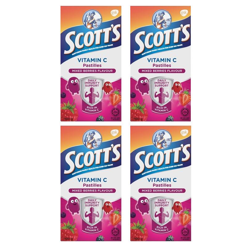 SCOTT'S Vitamin C Pastilles Supplement for Children, Support Immunity ...