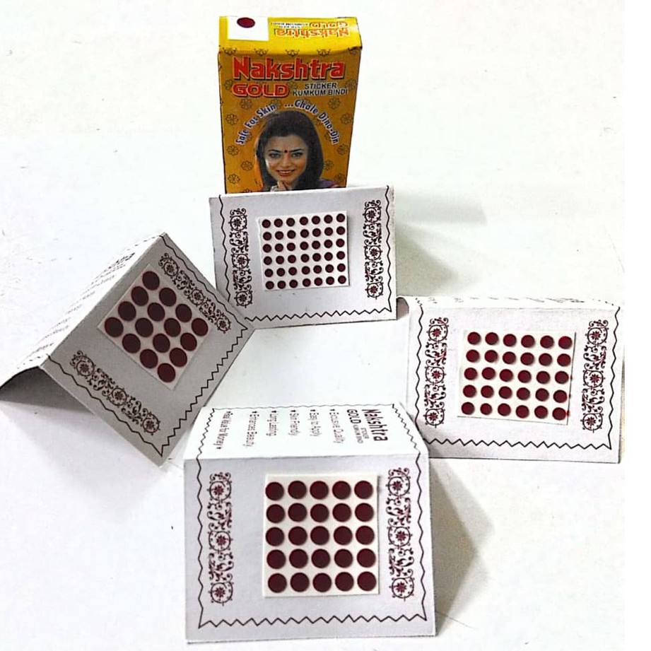 Nakshtra Sticker Pottu / Bindi ( Deep Red / Merun ) | Shopee Singapore