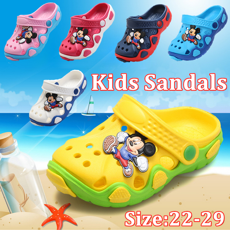 ☆Children Sandals Girls And Boys Cartoon Sandals Slippers Kids Outdoor ...