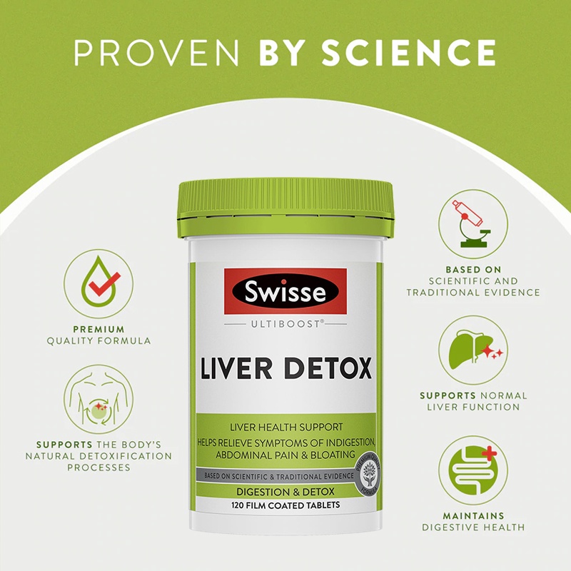 Swisse Ultiboost Liver Detox 120 Film Coated Tablets (EXP:04 2027) | Shopee Singapore