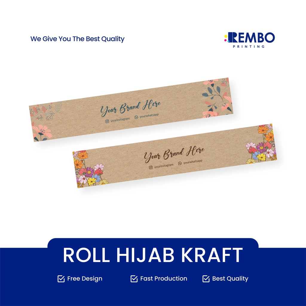 Roll HIJAB KRAFT CRAFT.. FREE DESIGN.. / ROLL HIJAB / HIJAB Binder ...