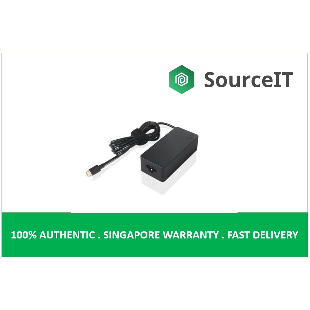 Lenovo 65W Standard AC Adapter (USB Type-C) P/N: 4X20M26276 - 1 Year ...