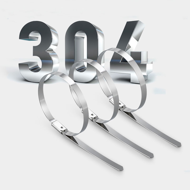 5Pcs 304 Stainless Steel Cable Ties Heavy Duty Self-Locking Cable Zip ...