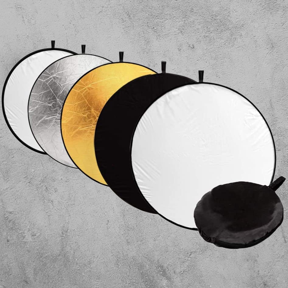 (Local) 5-in-1 Reflector Screens or Flag for Photography 110cm 80cm ...