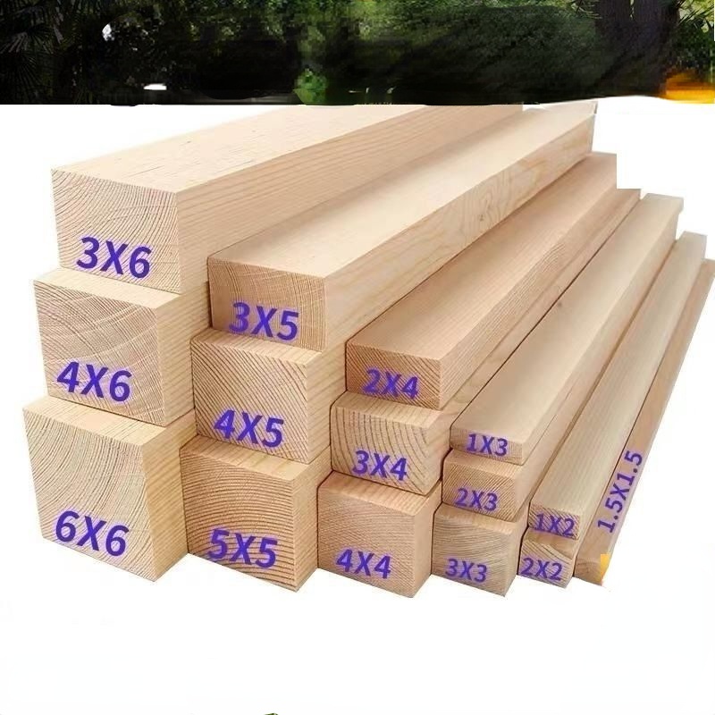 Wooden Square Solid Wood Strip Wooden Keel Square Wood Strip Wood Pine ...