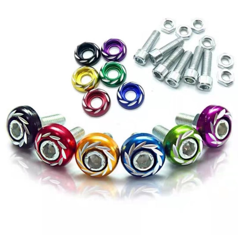 M6 NUMBER PLATE SCREW ALLEN KEY NUT SKRU LESEN PLATE UNIVERSAL ...