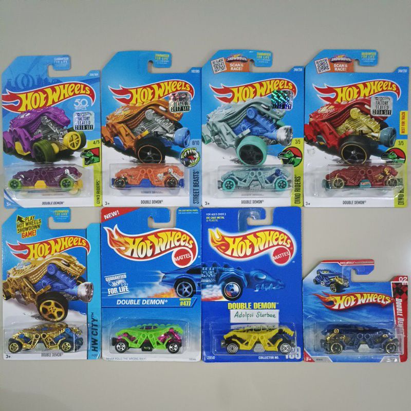 Hotwheels hot wheels double demon factory sealed short card street ...