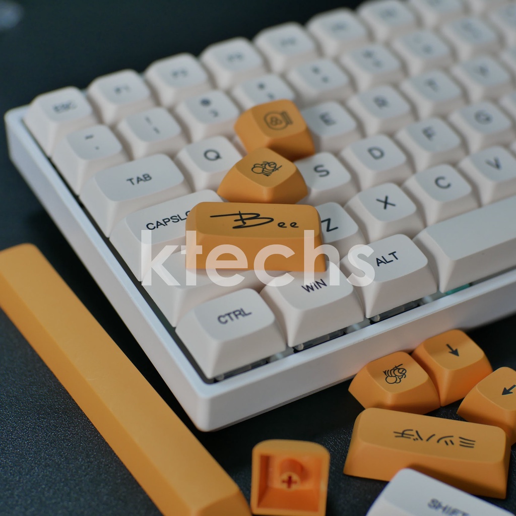 [SG Seller/Stocks] Honey Bee/Minimalist White XDA Keycap Set for Custom ...