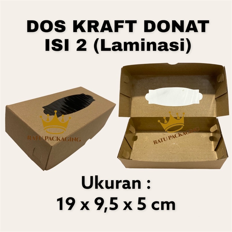 RATU Queen | Dos Kraft DONUT D2 LAMINATED CONTENTS 2 Boxes Kraft Donut ...