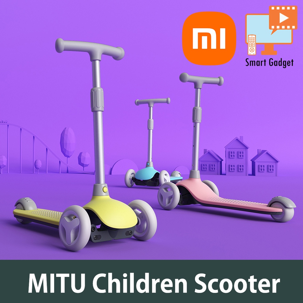 Xiaomi Original MITU Children Scooter 3-Wheel Kids Scooter Adjustable ...