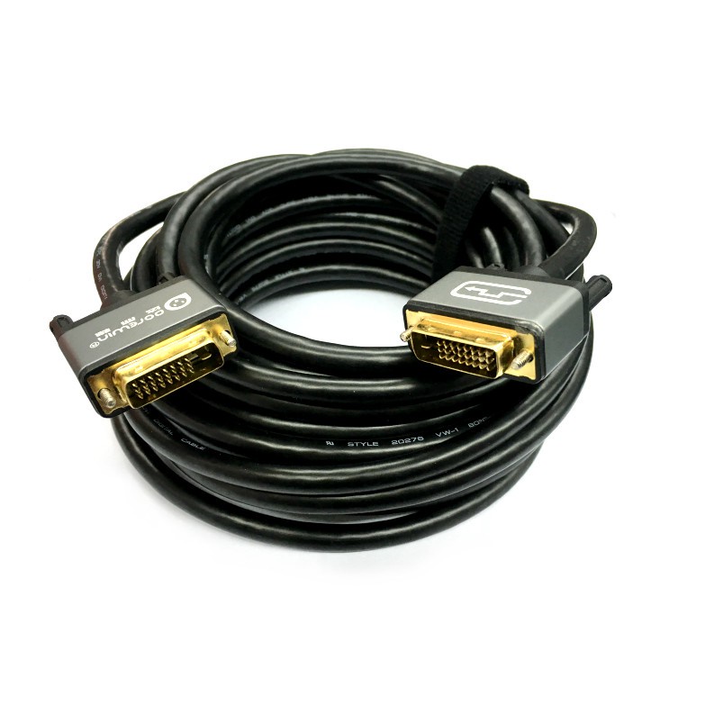 DVI Long Cable for TV Projector Monitor DVI D 24+1 Dual Link Gold ...