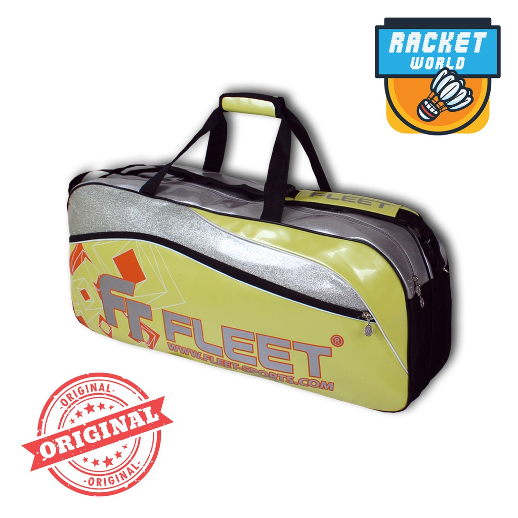 FELET BADMINTON TOURNAMENT BAG TB 604 100% original by FLEET yellow and ...