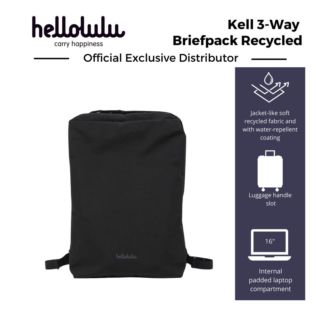 Hellolulu Kell 3-Way Briefpack Recycled | Shopee Singapore