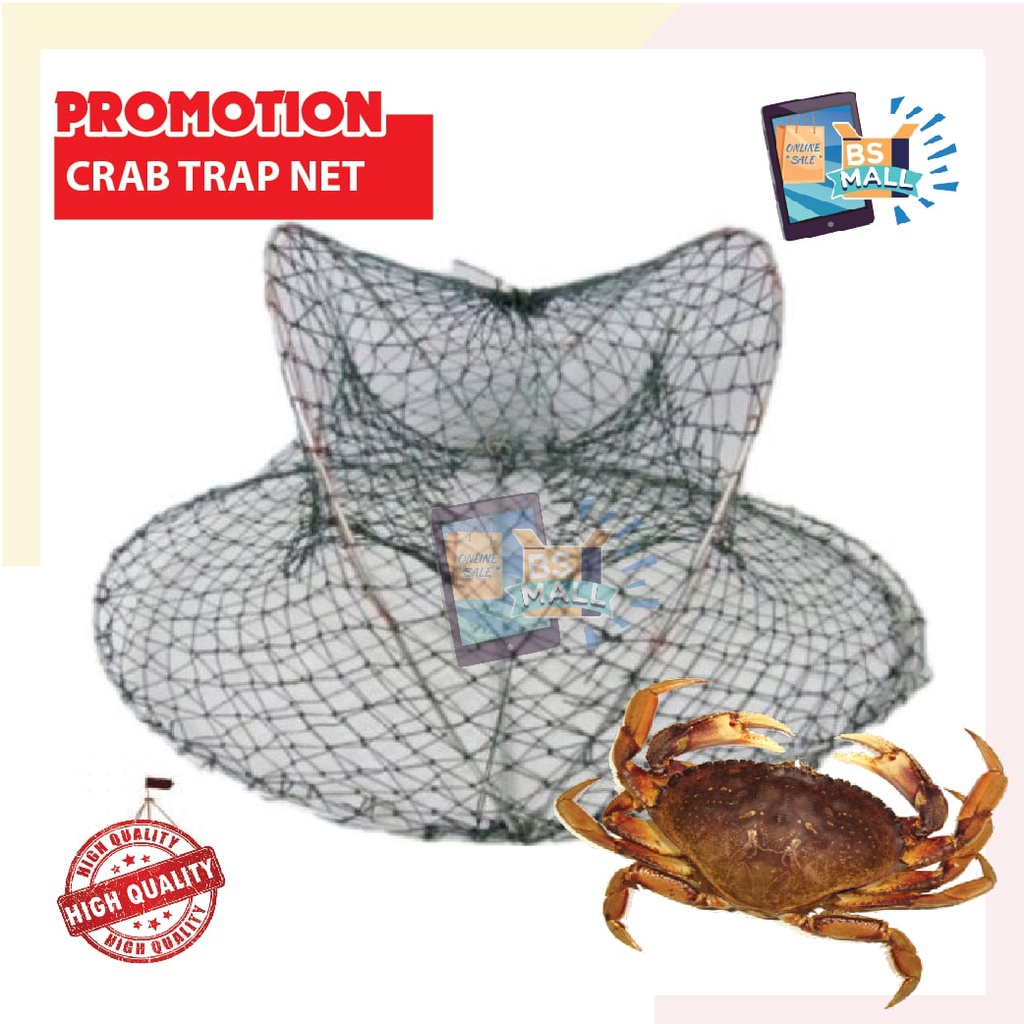 BS MALL High Quality Crab Trap Net Foldable Cast Dip Premium Quality ...
