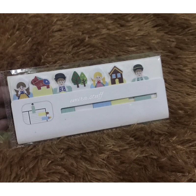 Sticky notes Cute Character post it atk | Shopee Singapore