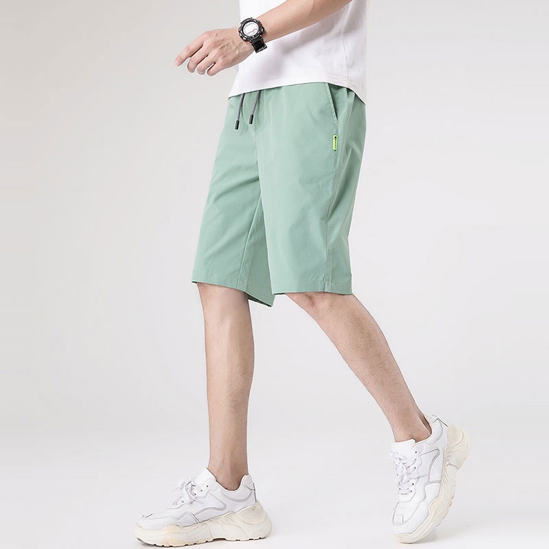 Men Shorts Cropped Casual Short Pants Korean Style Fashion Bermudas ...