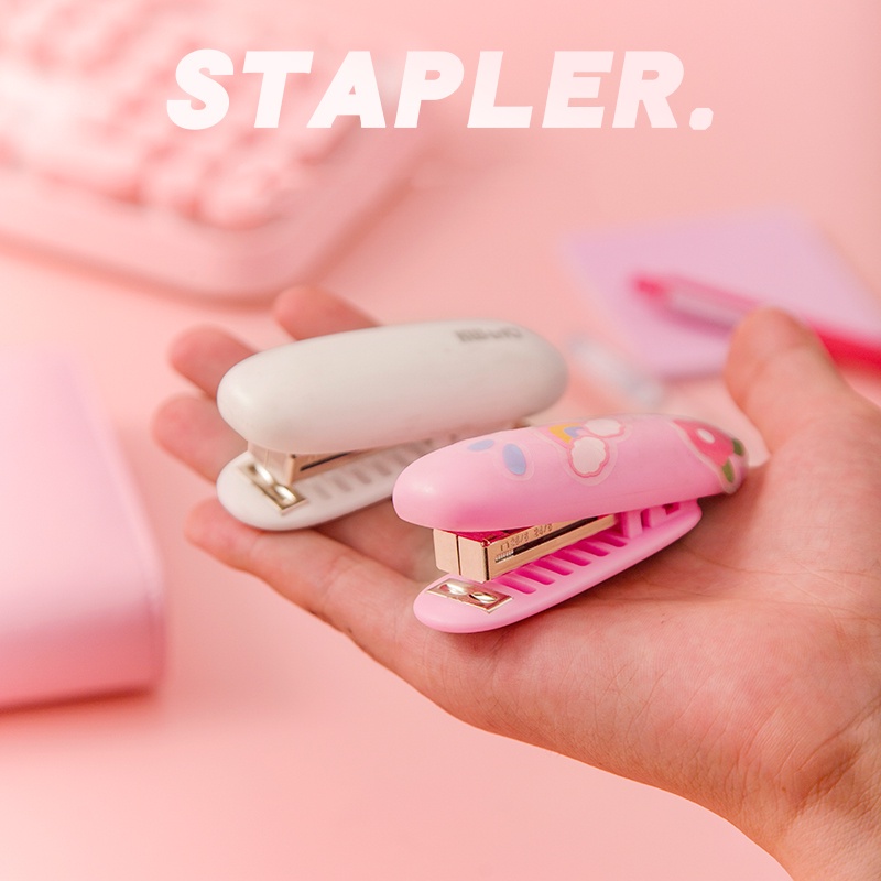 PenLab Mini Folding Stapler Portable Size Color Shell Staplers Binder ...