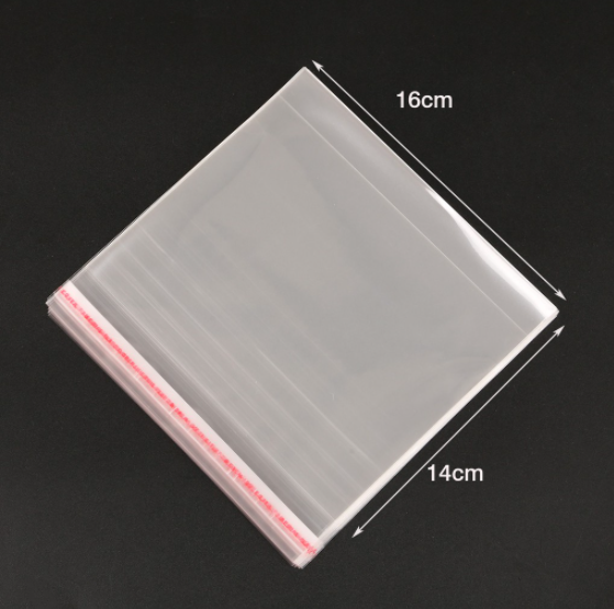 100pcs 9 Sizes Transparent Self Adhesive Sealed Opp Plastic Pouch ...