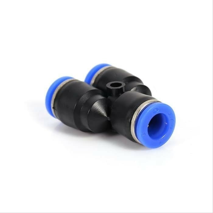 Pneumatic Quick Fitting Tube Connector 3 Way Y Direction 6mm Hose ...