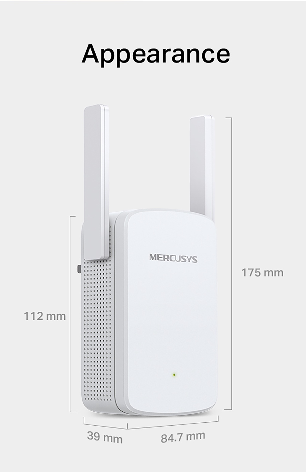 Mercusys ME30 AC1200 Wifi Range Extender Dual Band Access Point AP Mode ...