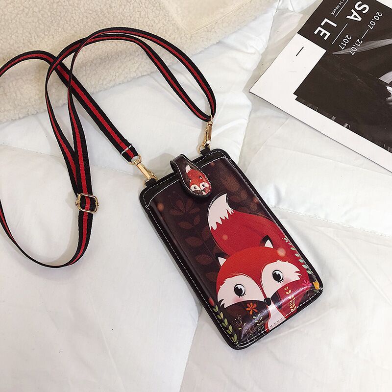 Handphone pouch Universal Leather Cell Phone Shoulder Crossbody Bag ...