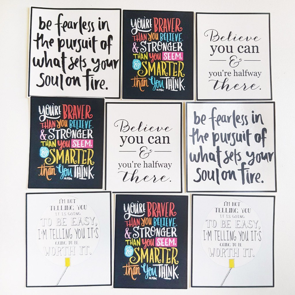 Customisable Quote Stickers | Shopee Singapore