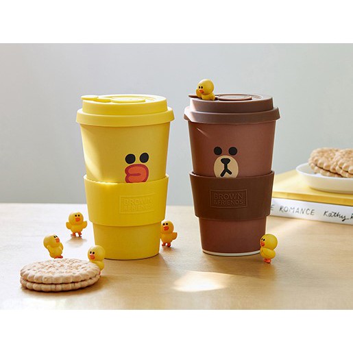 New Official Goods Line Friends Brown & Sally Solid Reusable Cup ...