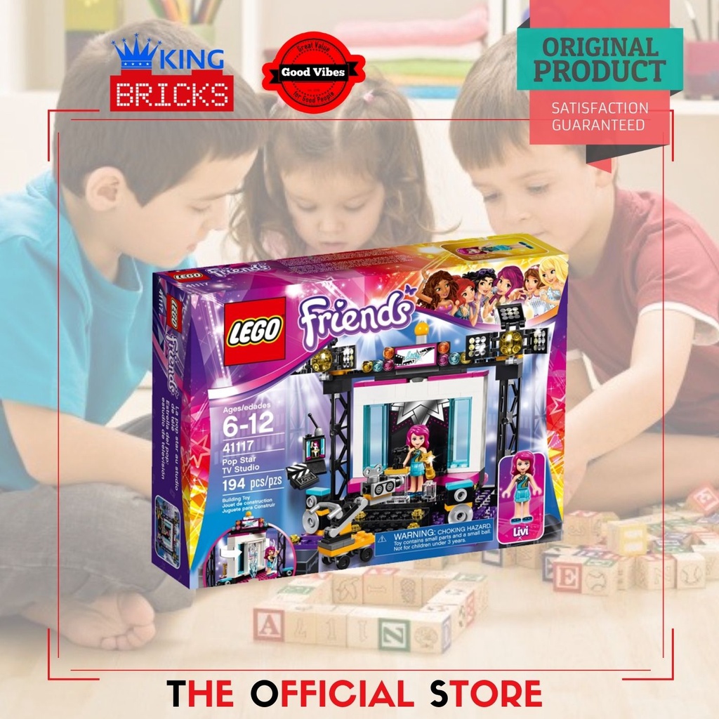 Lego Original FRIENDS 41117 Pop Star TV Studio - Girls' Toys Lego Girls ...