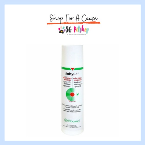 Vetoquinol Enisyl-F L-Lysine Supplement Oral Paste 100ml (pump ...