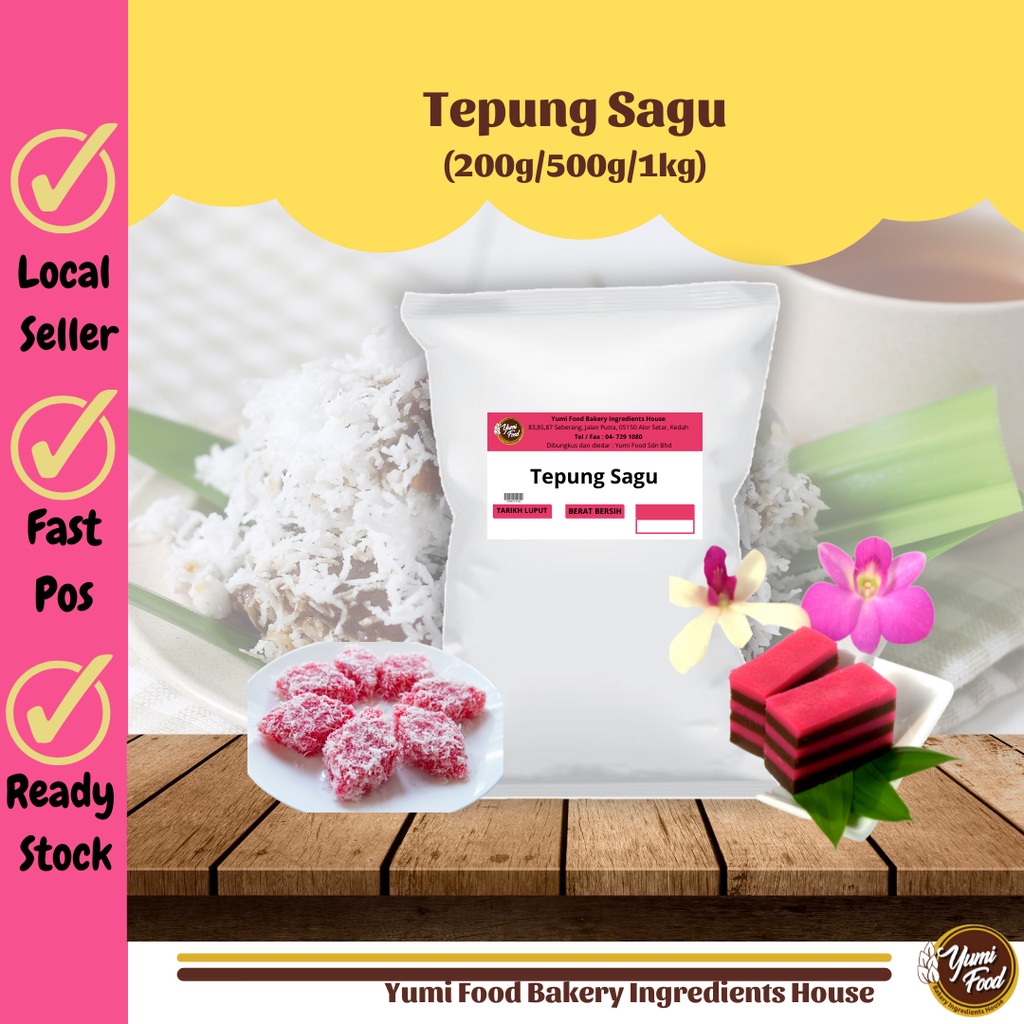 Tepung Sagu/ Sago Starch/ Sago Flour/ Starch Flour | Shopee Singapore