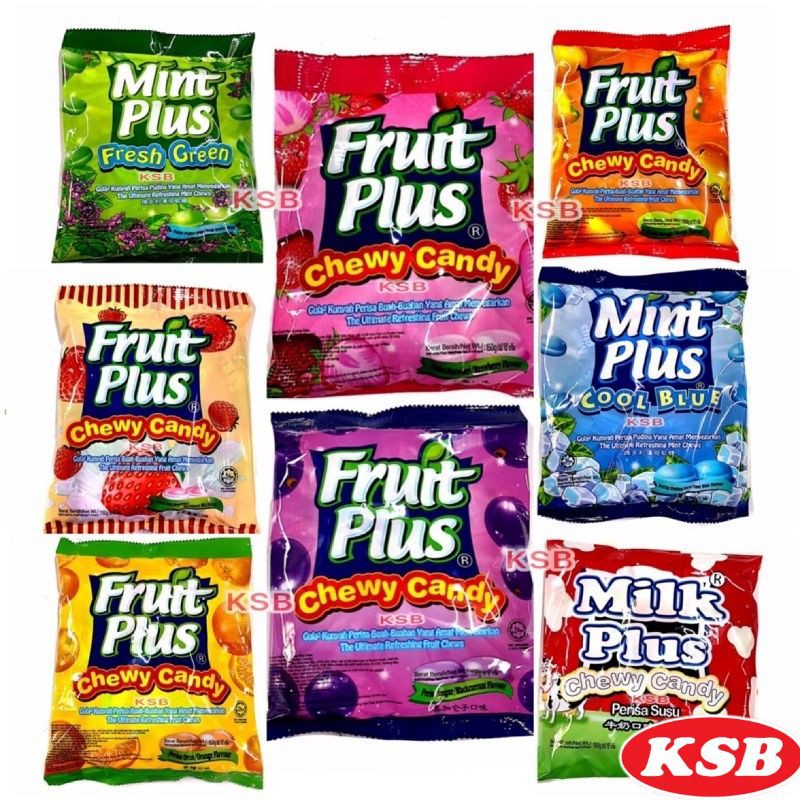 120g Fruit Plus Chewy Candy 38pcs+- | Shopee Singapore
