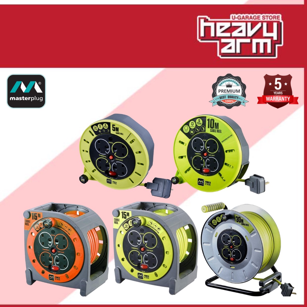 Masterplug Extension Cable Reel | Case Reel | Premium Cassette Cable ...