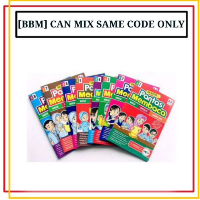 (bbm) Reading Pantas Book Set | | 8 Pieces Of Easy Reading Books | | Bbm | | Low School | Shopee ...